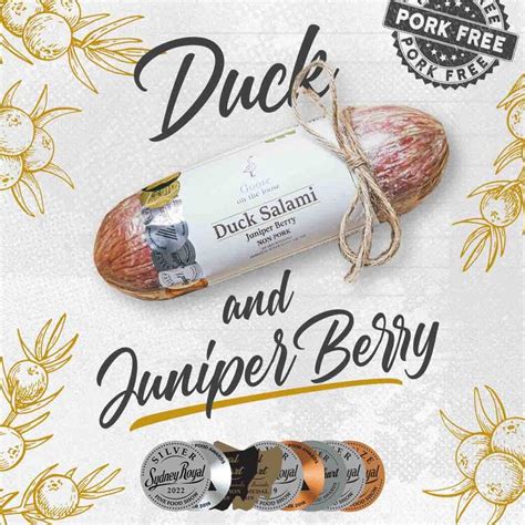 Duck Salami W Juniper Berry No Pork Goose On The Loose