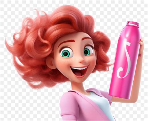 PNG Cartoon Bottle Female Adult Premium PNG Rawpixel