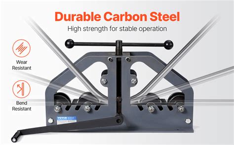 Tube Roller Bender Max 1 12 Manual Tube Pipe Roller Bender With 6 Dies Vevor Us