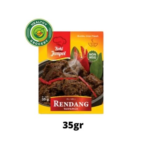 Jual Koki Jempol Bumbu Rendang Tanpa Micin 35gr Bumbu Siap Masak Non