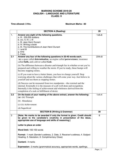 Marking Scheme For Class 10 Cbse 2022 23 Image To U