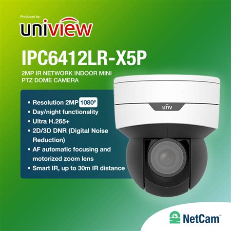 IP CAM UNIVIEW IPC6412LR3 X5P 2MP IR Network Indoor Mini PTZ Dome Lazada Indonesia
