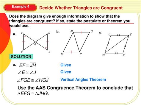 Ppt 53 Proving Triangles Are Congruent Asa And Aas Powerpoint