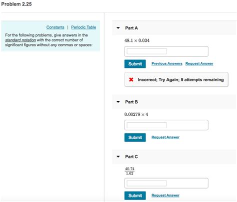 Solved Problem 2 25 Constants Penodic Table PartA For The Chegg