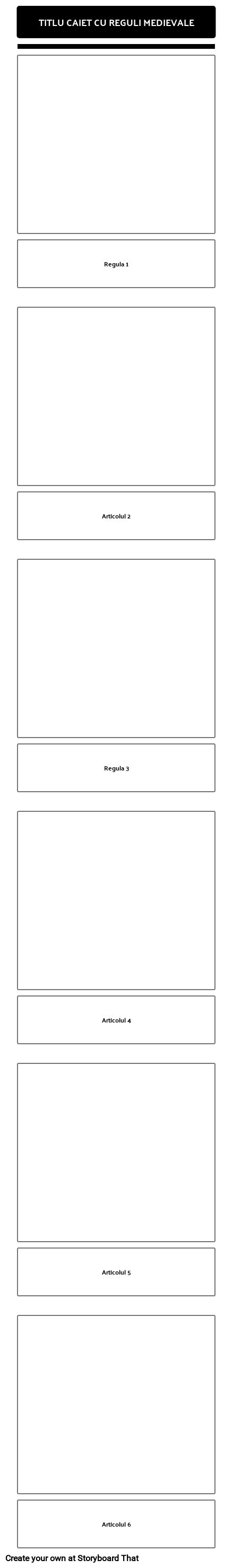 Format Medieval Cadru De Reglementare Storyboard