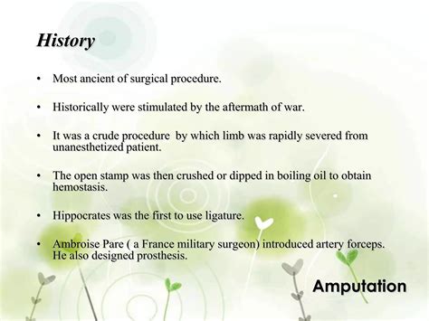 Amputation In Surgery Pptx