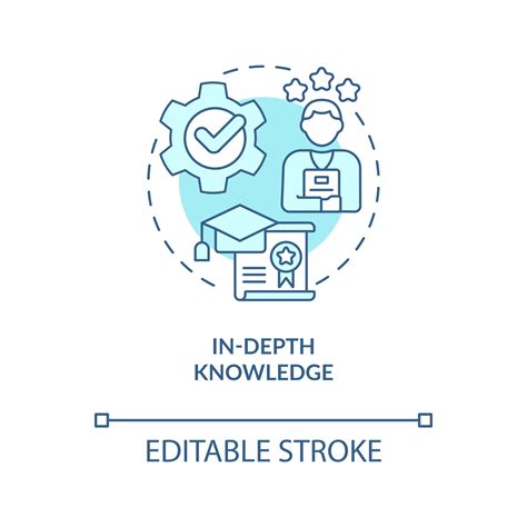 In Depth Knowledge Turquoise Concept Icon Industry Specific Education Abstract Idea Thin Line