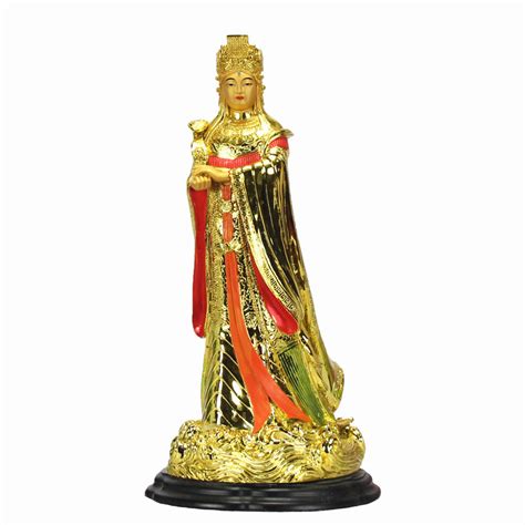 4寸树脂玛瑙色小号坐妈祖像天上圣母妈祖娘娘海上女神像摆件虎窝淘