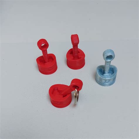 Print In Place Piston And Rod Fidget Keychain By Mtturs Download Free Stl Model