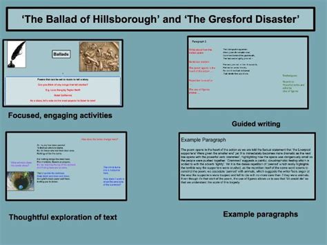 Poetry Exploring And Comparing Ballads Teaching Resources
