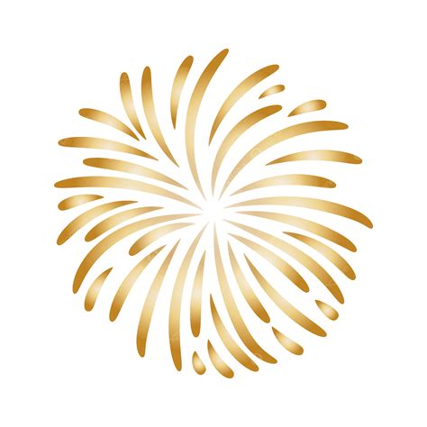 Golden Firework Icon Sparkle For Chinese New Year Vector Firework Sparkle Firework Icon Png
