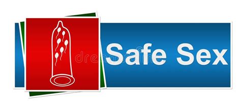 Safe Sex Symbol Banner Stock Illustration Illustration Of