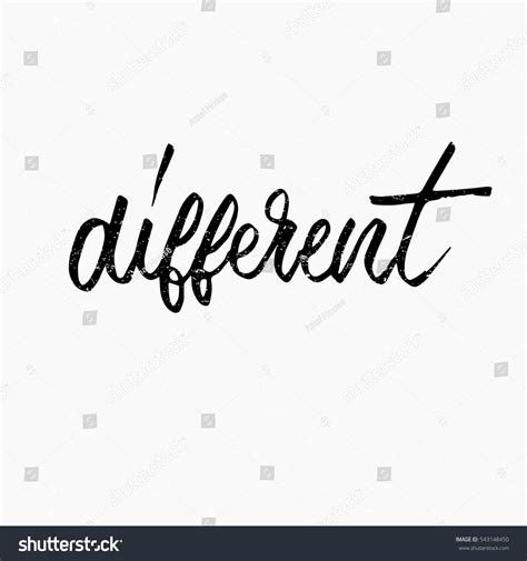 Vektor Stok Different Ink Hand Lettering Modern Brush Tanpa Royalti