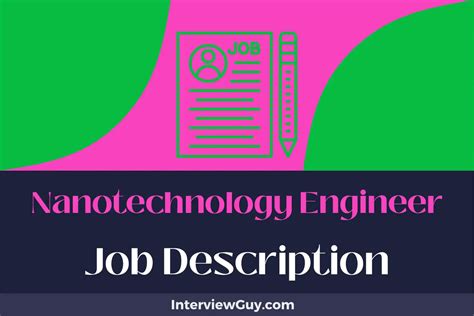 Nanotechnology Engineer Job Description Updated For 2024