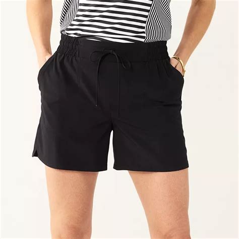 Womens Croft And Barrow® Classic Comfort Collection Drawstring Shorts