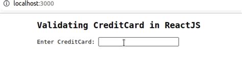 Credit Card Number Validator Using Reactjs Geeksforgeeks