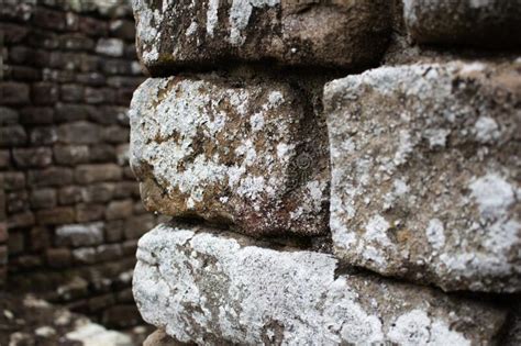 A Part Of Hadrians Wall In Northumberland Uk Stock Image Image Of