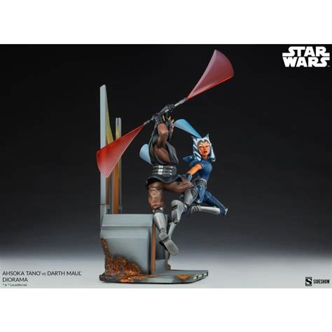 Ahsoka Tano Vs Darth Maul Diorama Sideshow Toys Nerdup Collectibles
