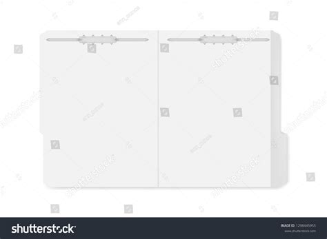 Open File Folder Cut Tabs Fastener Stock Vector Royalty Free 1298445955 Shutterstock
