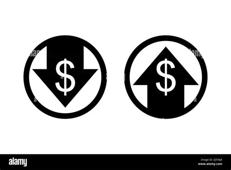 Dollar Rate Decrease Graphic Stock Vector Images Alamy