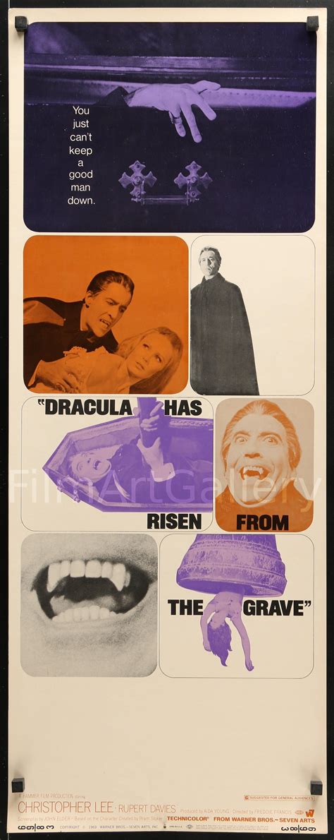 Dracula Has Risen From The Grave Movie Posters Vintage Hammer Horror