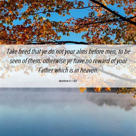 Matthew 6 1 KJV Bible Verse Images