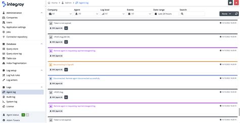 Agent Log Help Center