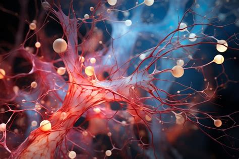 Premium Photo A Visually Dynamic Abstraction Of Interconnected Neurons Depicting The
