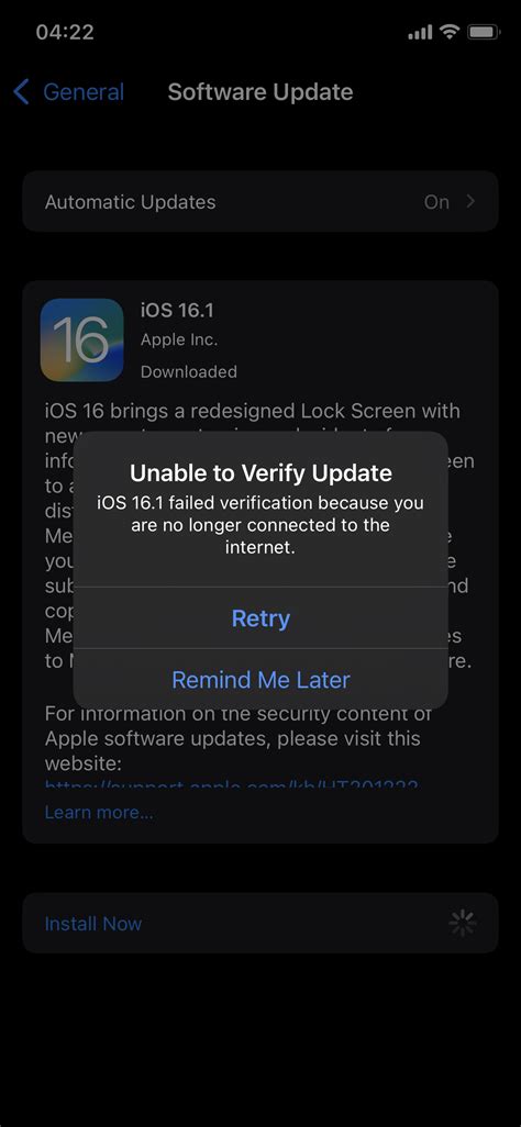 Why My Fail To Installing Ios 16 1 Apple Community