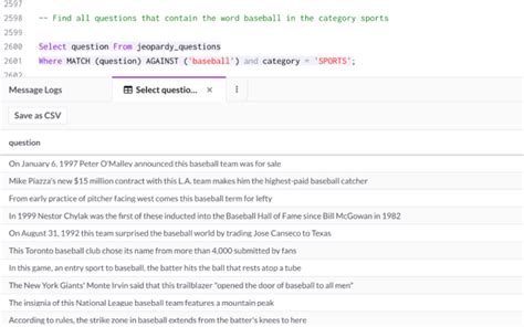 full text search in singlestoredb the real time distributed sql database