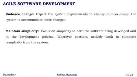 Unit I Lecture 4 Agile Development And Plan Drivenpdf