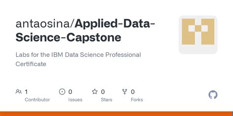 Github Antaosinaapplied Data Science Capstone Labs For The Ibm Data Science Professional