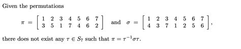 Solved Given The Permutations π 13253147546672 And