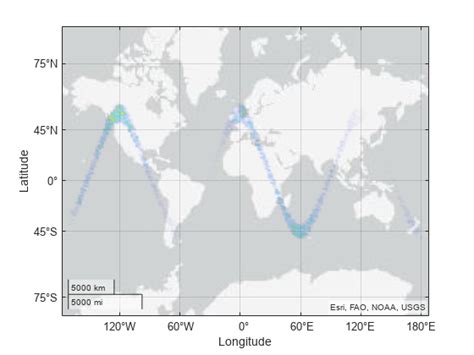 Geodensityplot Density Plot In Geographic Coordinates Matlab