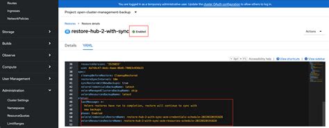 Backup And Restore Hub Clusters With Red Hat Advanced Cluster