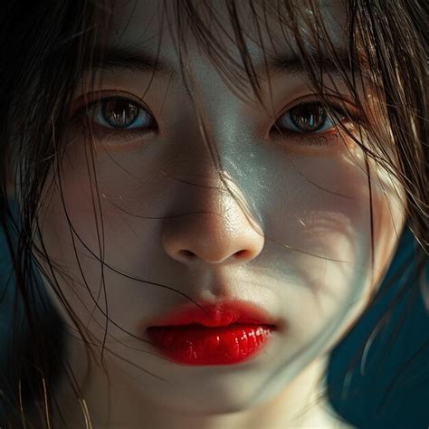 Very Beautiful Asian Women Portrait Premium Ai Generated Image
