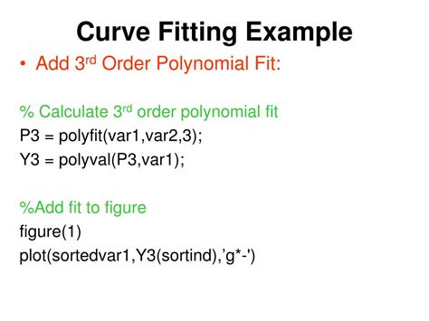 PPT Matlab Training Session Nonlinear Curve Fitting PowerPoint Presentation ID