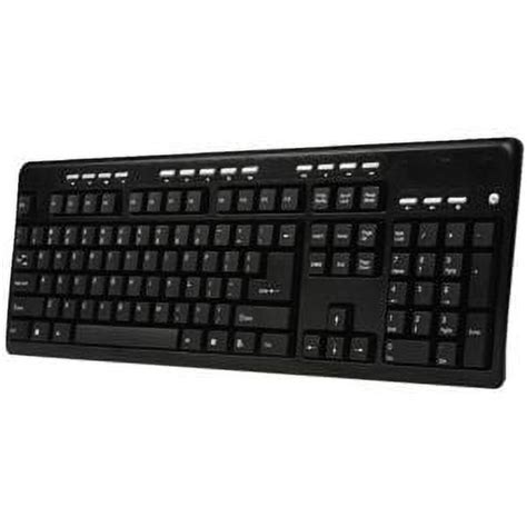 USB MULTIMEDIA KEYBOARD BLACK W 2 USB BUS POWERED HUBS HOT KEYS Walmart Com