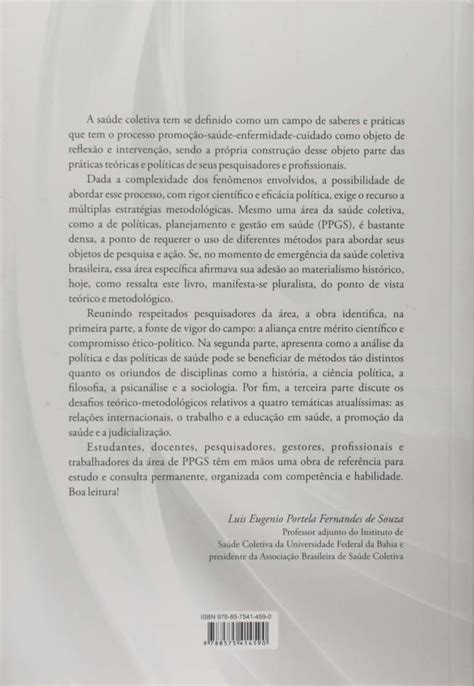 Políticas Planejamento E Gestão Em Saúde Abordagens E Métodos De