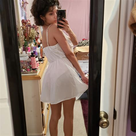Vintage Nancy King Lacey White Lingerie Slip Tank Min Gem