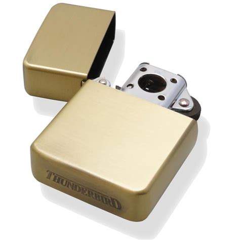 Thunderbird Gas Brass Satin Windproof Pipe Lighter 113pl