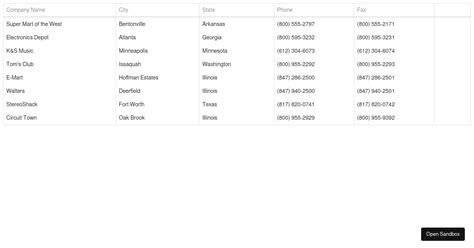 Column Resizing DevExtreme Data Grid Codesandbox