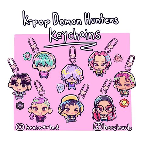 Kpop Demon Hunters Keychains Etsy