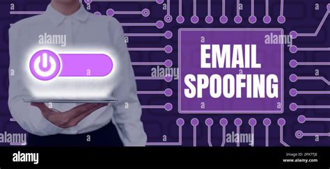 Text Caption Presenting Email Spoofing Business Overview Secure The Access And Content Of An