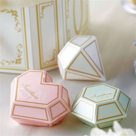 ジュエルボックス（ハートクッキー）ウエルカムオブジェ 48個セット｜プチギフトならpiary（ピアリー） Package 箱のデザイン