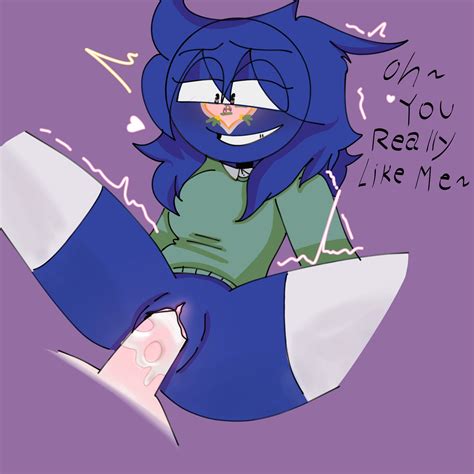 Rule 34 1boy 1girls Blue Body Blue Skin Blush Clothing Conneticut