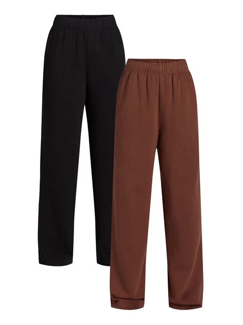 No Boundaries Wide Leg Fleece Pants Inseam Or Pack Womens Walmart