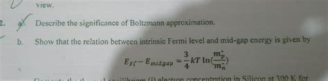 Solved 2 Describe The Significance Of Boltzmann