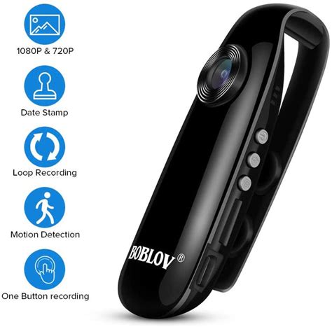 Boblov Idv007 Compact 1080p Hd Body Camera For Security And Surveillance