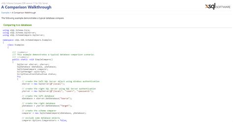Xsql Software Schema Compare Sdk For Sql Server Released